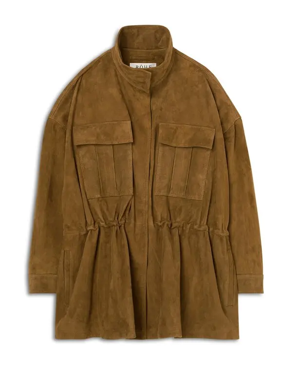 RÓHE Sculptural Suede Jacket