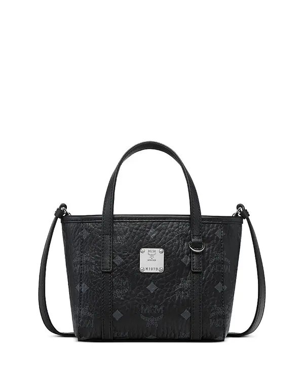 Mcm Toni Mini Visetos Canvas Shopper Bag