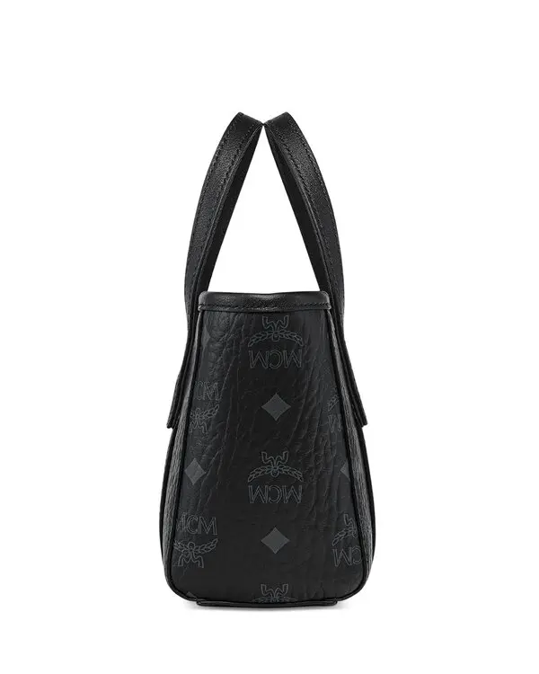 Mcm Toni Mini Visetos Canvas Shopper Bag