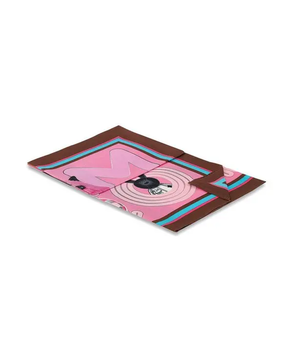 Mcm Character Disco Scarf In Organic Silk