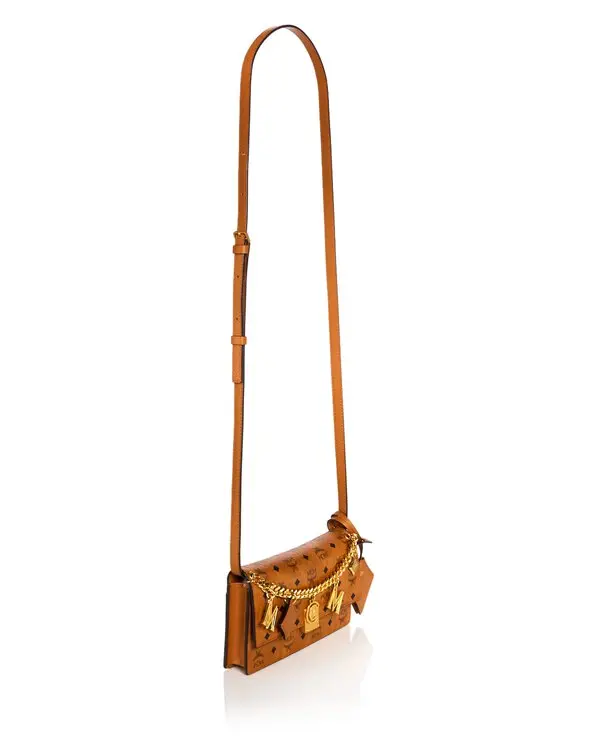 Mcm Aren Medium Visetos Canvas Crossbody