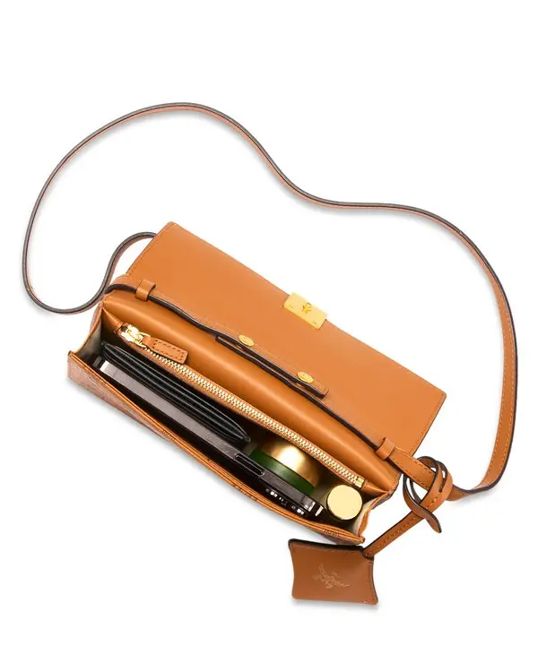 Mcm Aren Medium Visetos Canvas Crossbody