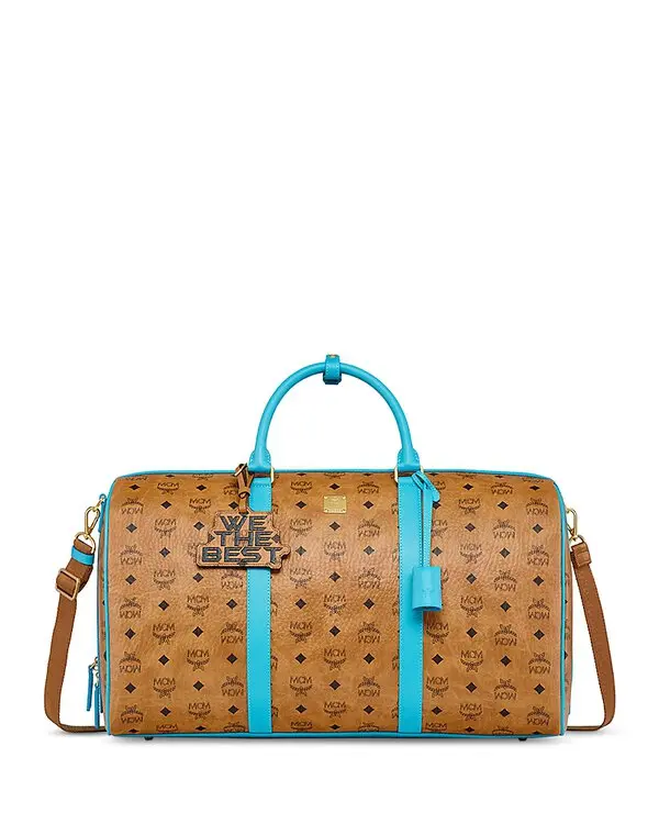 Mcm Collection X Wtb Allover Logo Large Weekender Bag