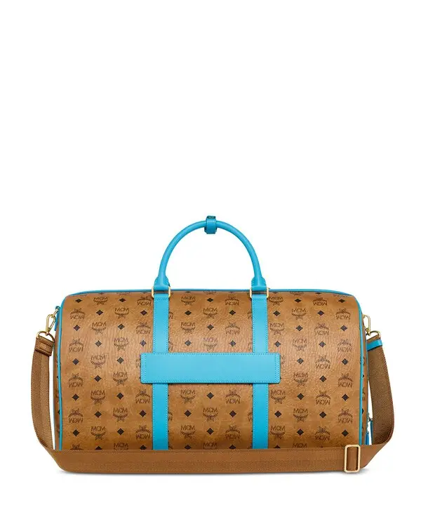 Mcm Collection X Wtb Allover Logo Large Weekender Bag