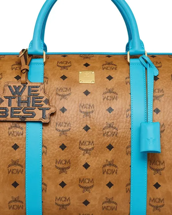 Mcm Collection X Wtb Allover Logo Large Weekender Bag