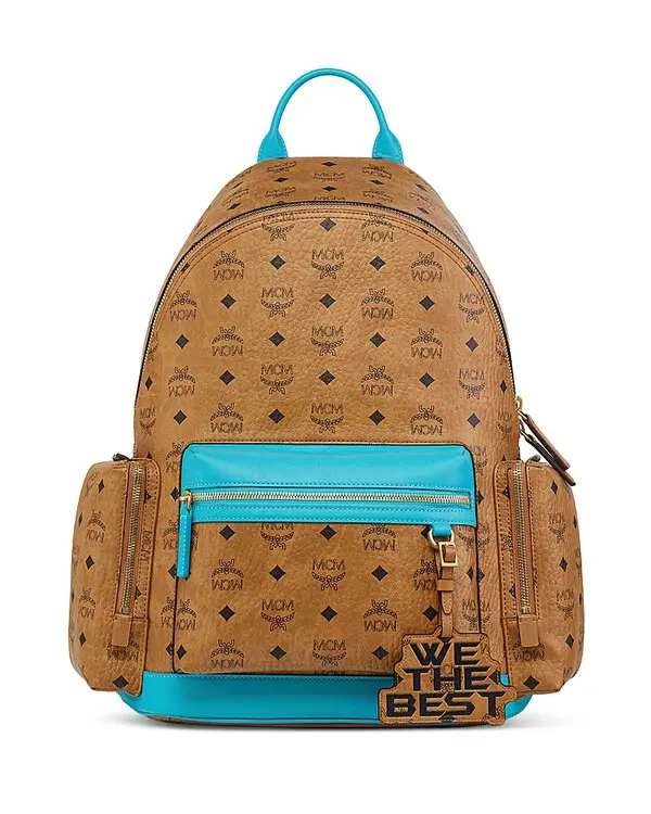 Mcm Collection X Wtb Allover Logo Backpack