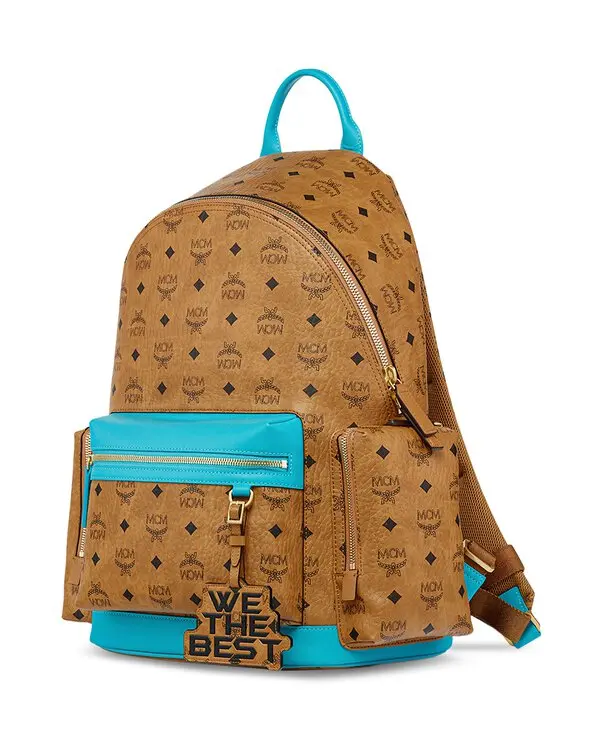 Mcm Collection X Wtb Allover Logo Backpack