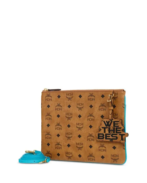 Mcm Collection X Wtb Allover Logo Flat Pouch