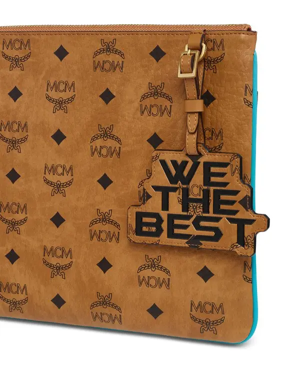 Mcm Collection X Wtb Allover Logo Flat Pouch