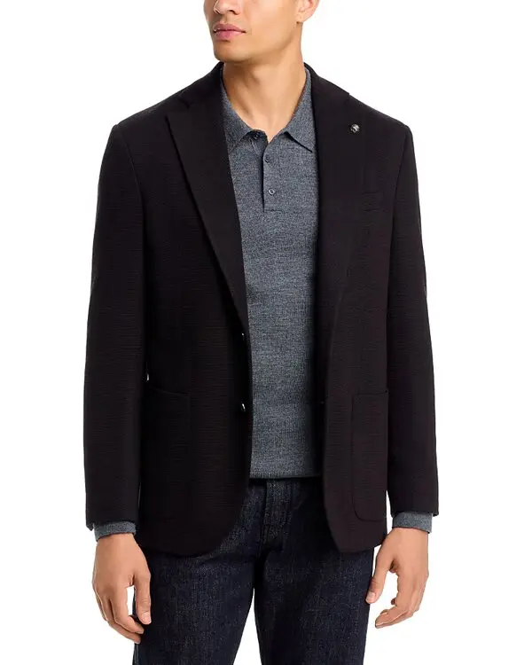 JACK VICTOR Hampton Wool Pique Jersey Sport Coat