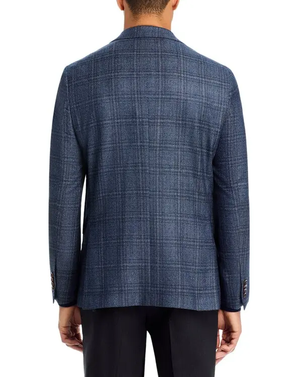 JACK VICTOR Midland Regular Fit Tonal Plaid Wool Sport Coat
