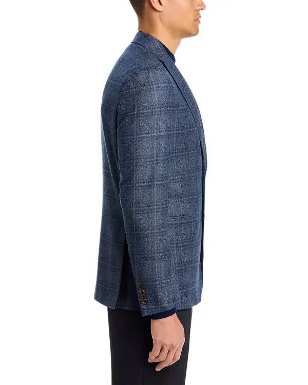 JACK VICTOR Midland Regular Fit Tonal Plaid Wool Sport Coat