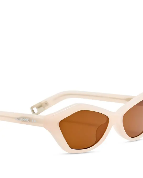 Jacquemus Bambino Angular Sunglasses, 56mm