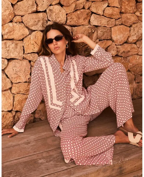 Mint Velvet Geo Print Classic Shirt
