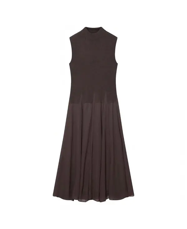 Mint Velvet Sleeveless Knit Midi Dress