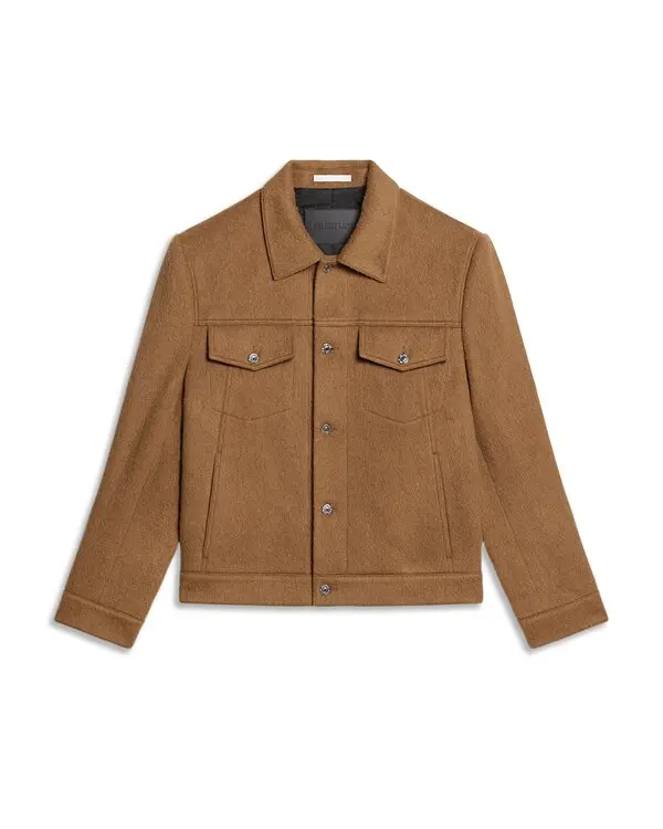 Helmut Lang Hairy Wool Blend Trucker Jacket