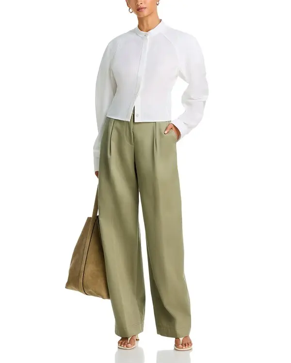 Helmut Lang Cotton Band Collar Shirt