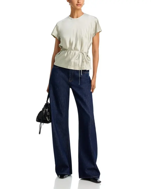Helmut Lang High Rise Saddle Jeans