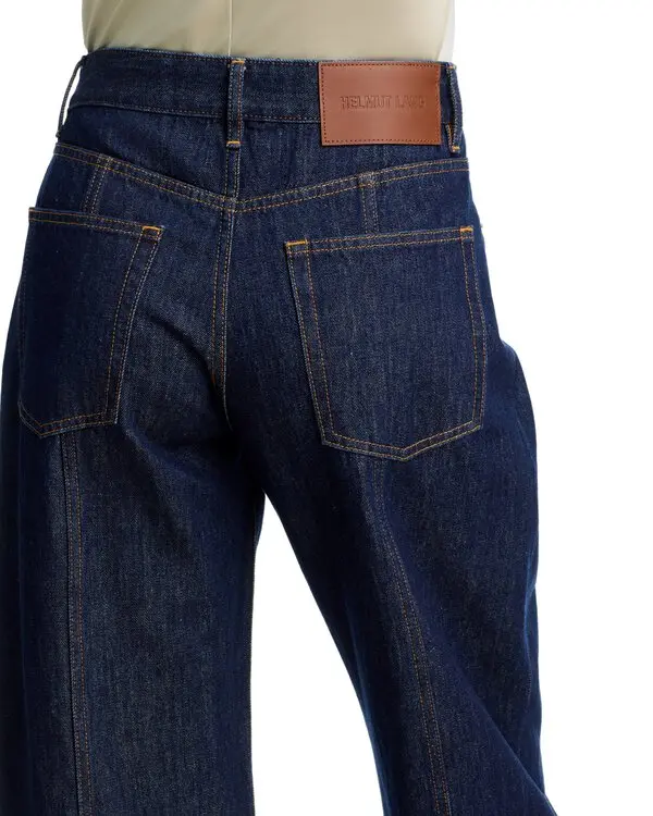 Helmut Lang High Rise Saddle Jeans