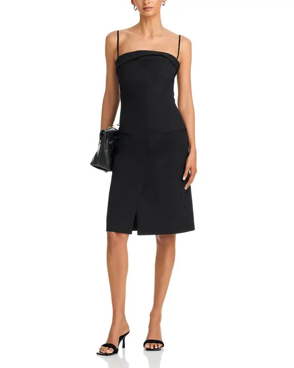 Helmut Lang Sleeveless Wool Blazer Dress
