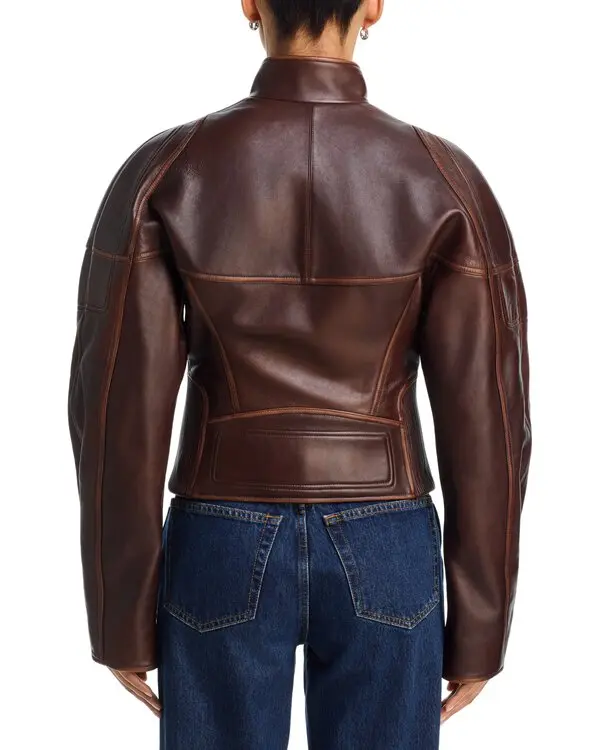 Helmut Lang Leather Zip-up Jacket