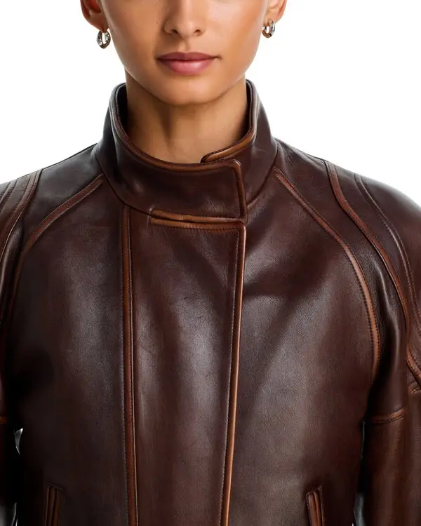Helmut Lang Leather Zip-up Jacket