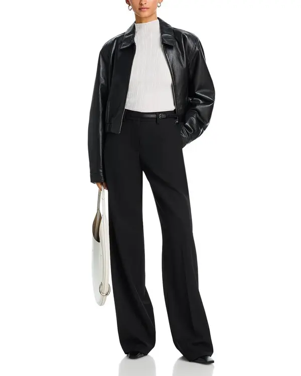 Helmut Lang Belted Wool Trousers