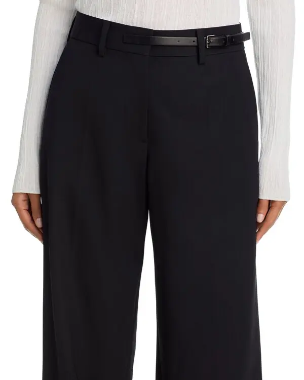 Helmut Lang Belted Wool Trousers