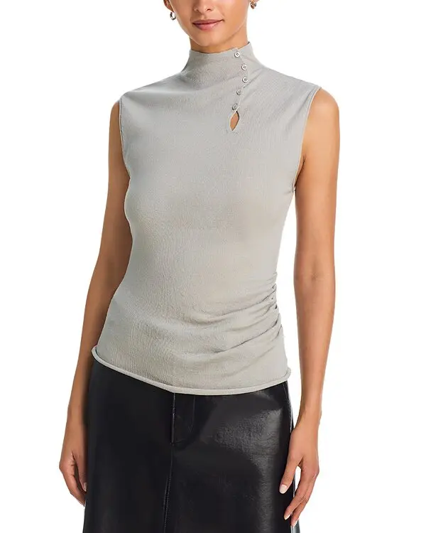 Helmut Lang Sleeveless Button Top