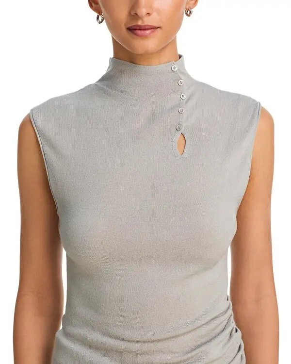 Helmut Lang Sleeveless Button Top