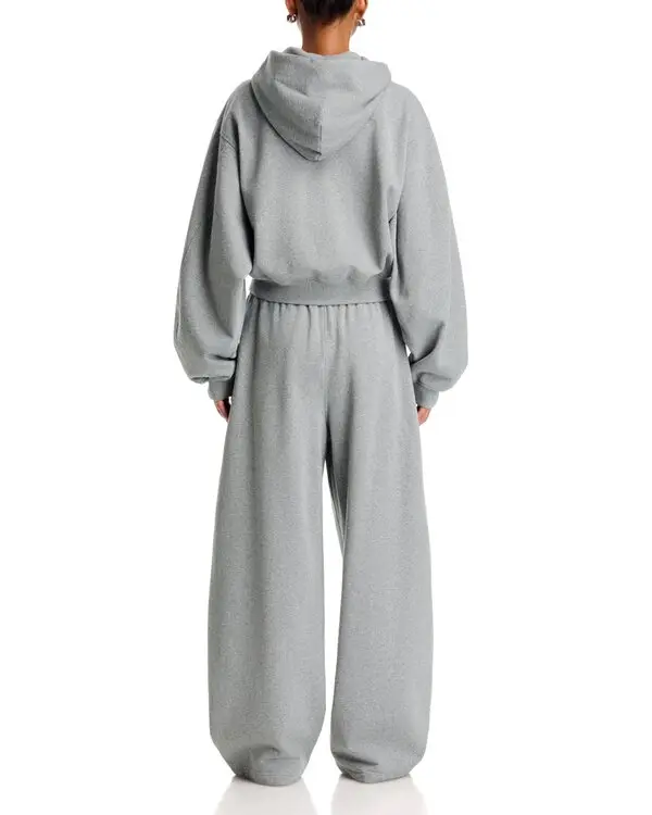 Alexander Wang Mid Rise Relaxed Logo Sweatpants - Sidewalk