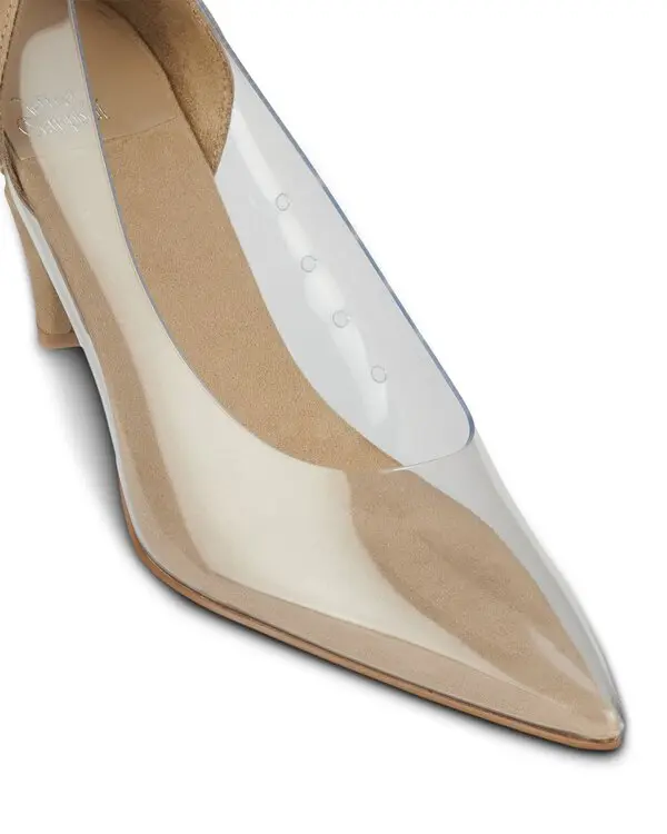 Jeffrey Campbell Graphix Translucent & Faux Suede Pumps