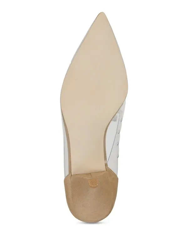 Jeffrey Campbell Graphix Translucent & Faux Suede Pumps