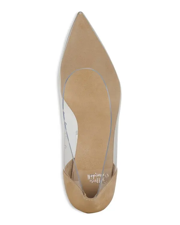 Jeffrey Campbell Graphix Translucent & Faux Suede Pumps