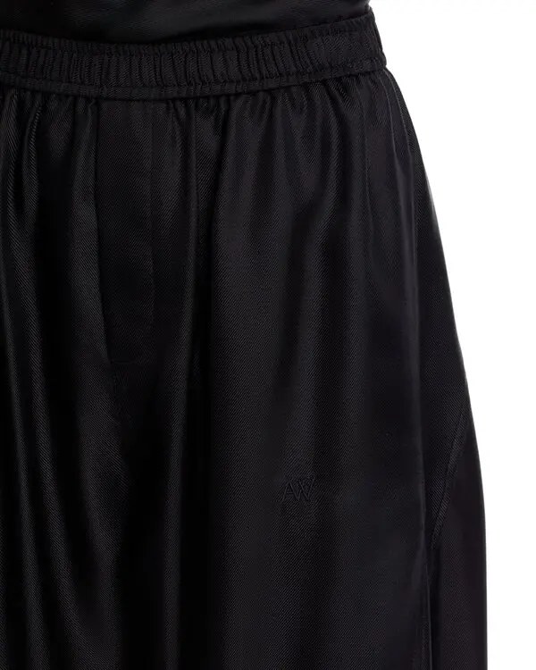 Alexander Wang Mid Rise Silk Track Pants