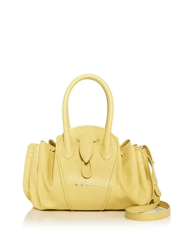 Marni Tulipea Leather Shopper Bag