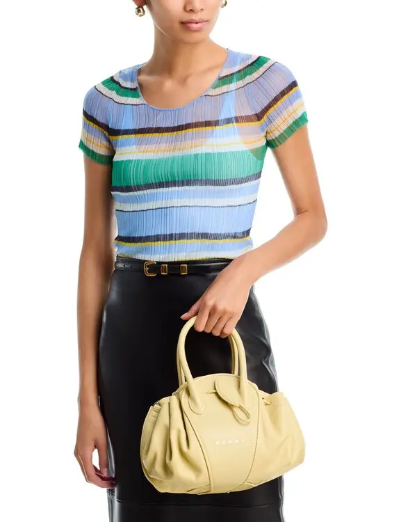 Marni Tulipea Leather Shopper Bag