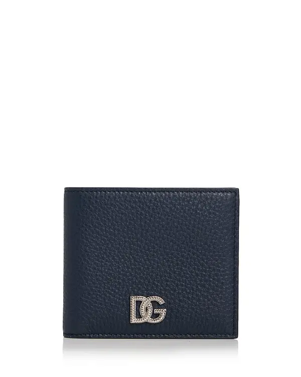 Dolce & Gabbana Leather Bifold Wallet - Blue