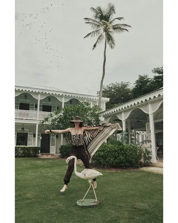 Johanna Ortiz Palm Nomad Smocked Waist Pants
