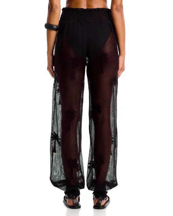 Johanna Ortiz Palm Nomad Smocked Waist Pants