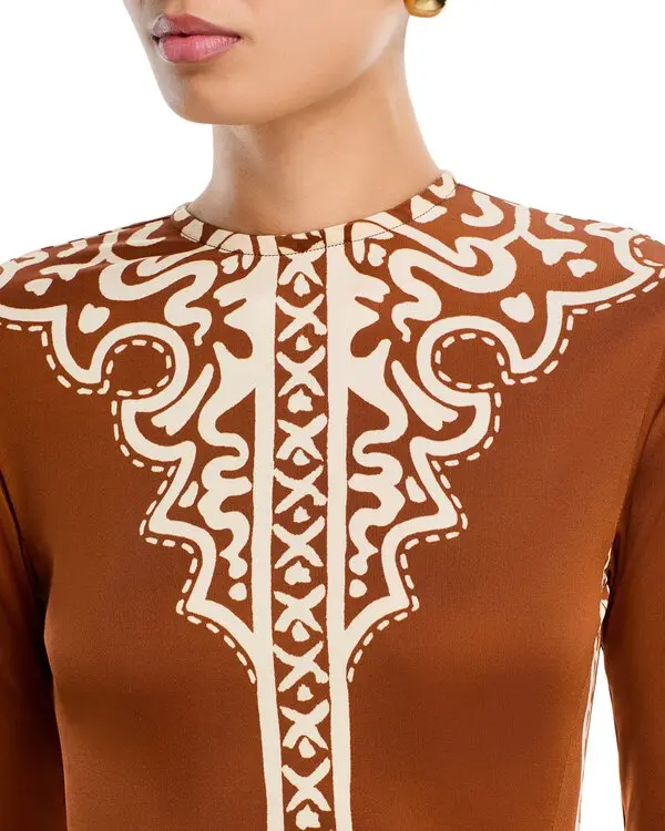 Johanna Ortiz Abstract Print Top