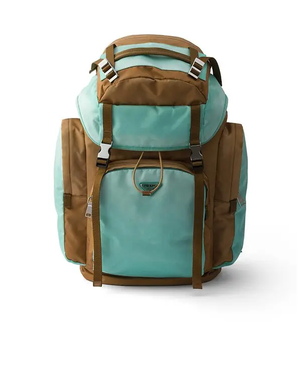 Prada Large Re-nylon And Saffiano Leather Backpack