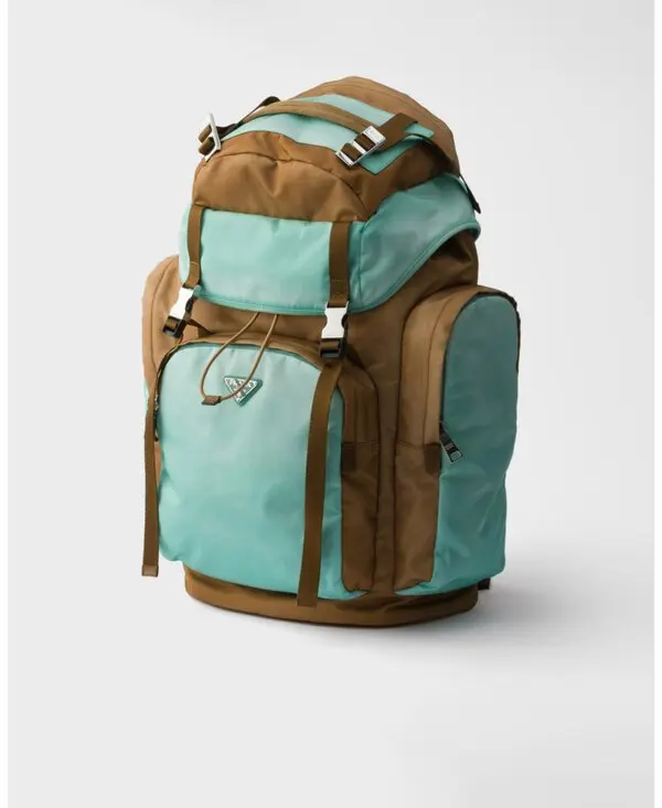Prada Large Re-nylon And Saffiano Leather Backpack