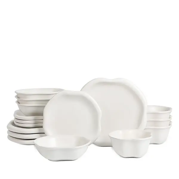 MOMENI Amorphous Stoneware 16 Piece Dinnerware Set