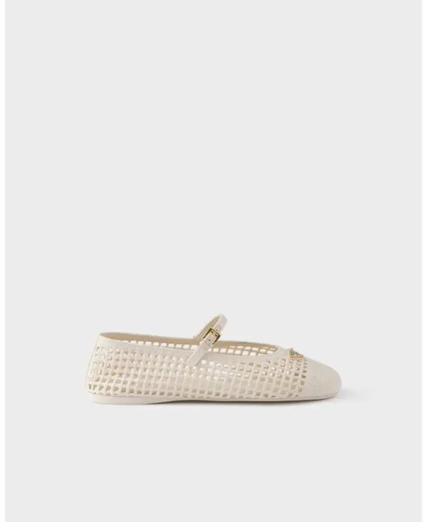 Prada Crochet Ballerinas