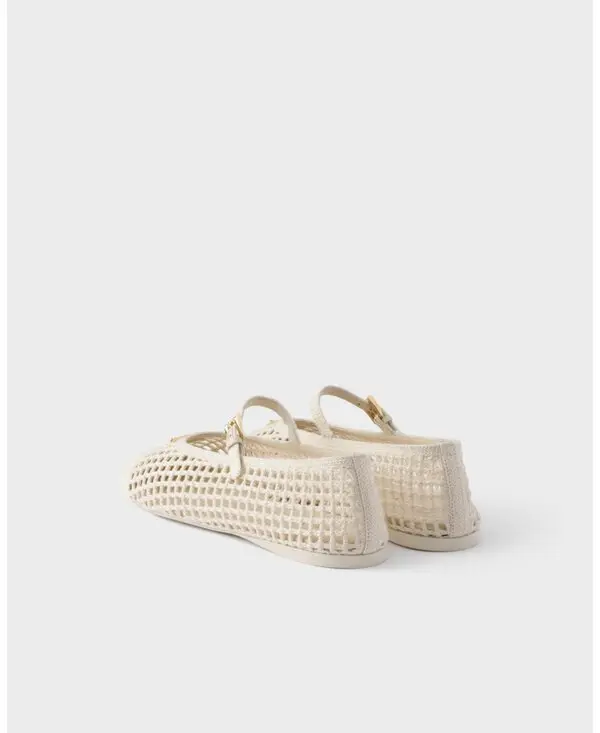Prada Crochet Ballerinas