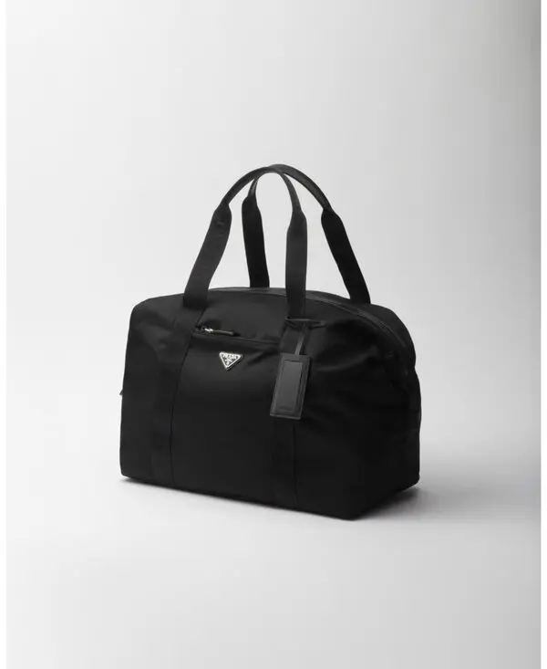 Prada Re-nylon And Saffiano Leather Duffle Bag