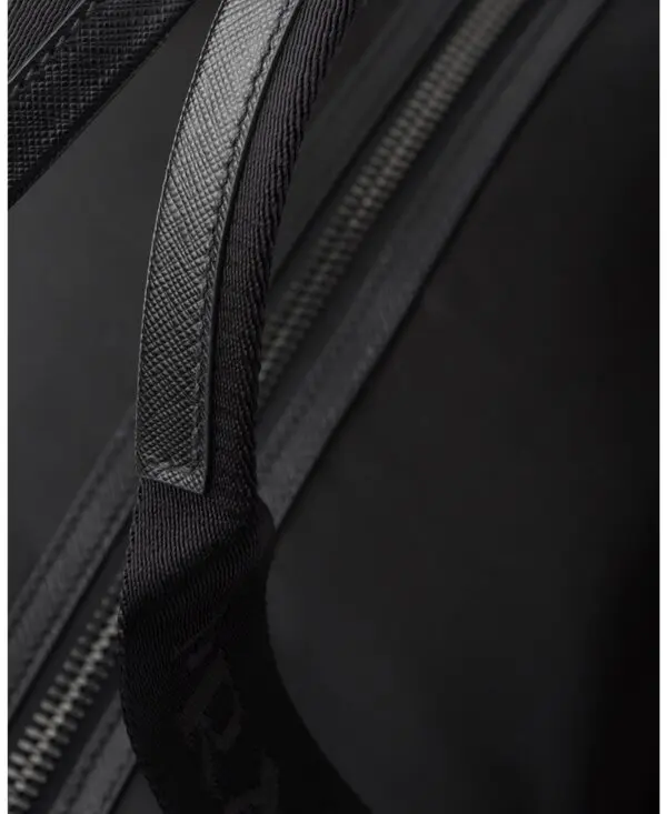 Prada Re-nylon And Saffiano Leather Duffle Bag