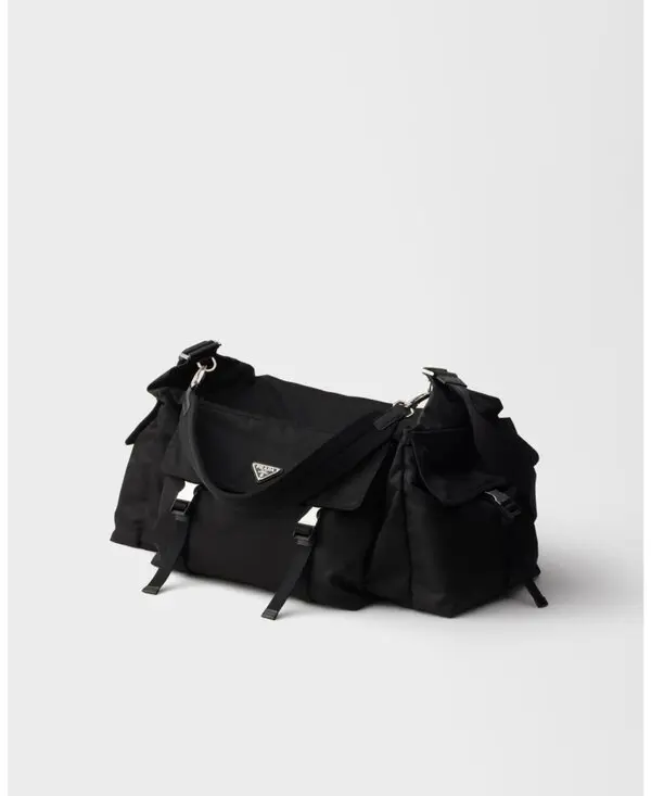 Prada Explore Re-nylon And Leather Duffel Bag