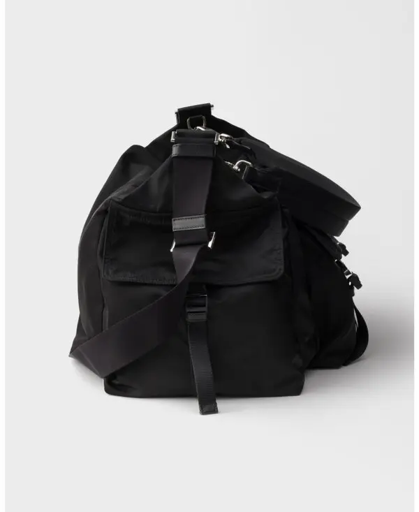 Prada Explore Re-nylon And Leather Duffel Bag